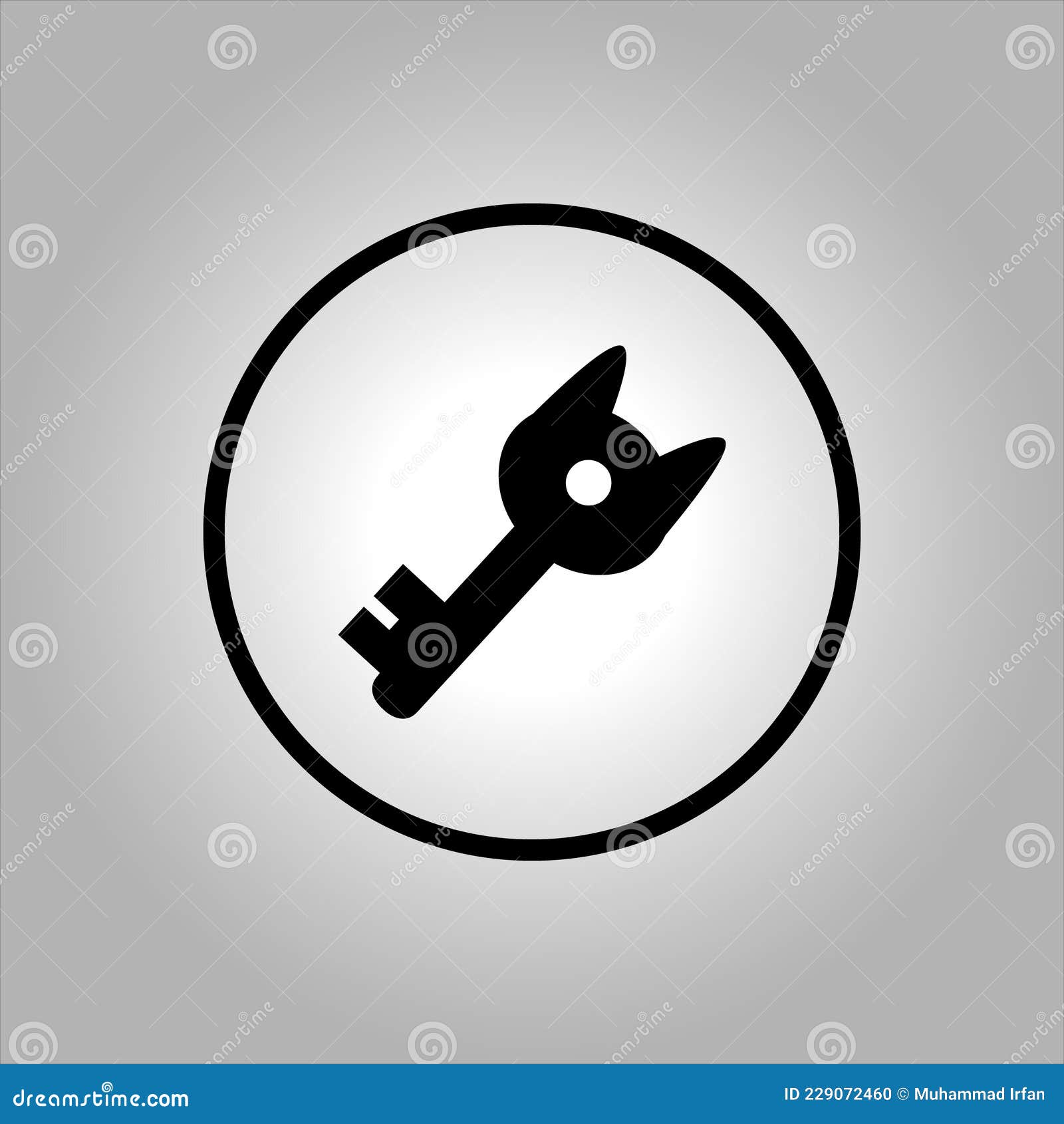 Key Vector Icon or Logo for Halloween Stock Vector - Illustration of ...
