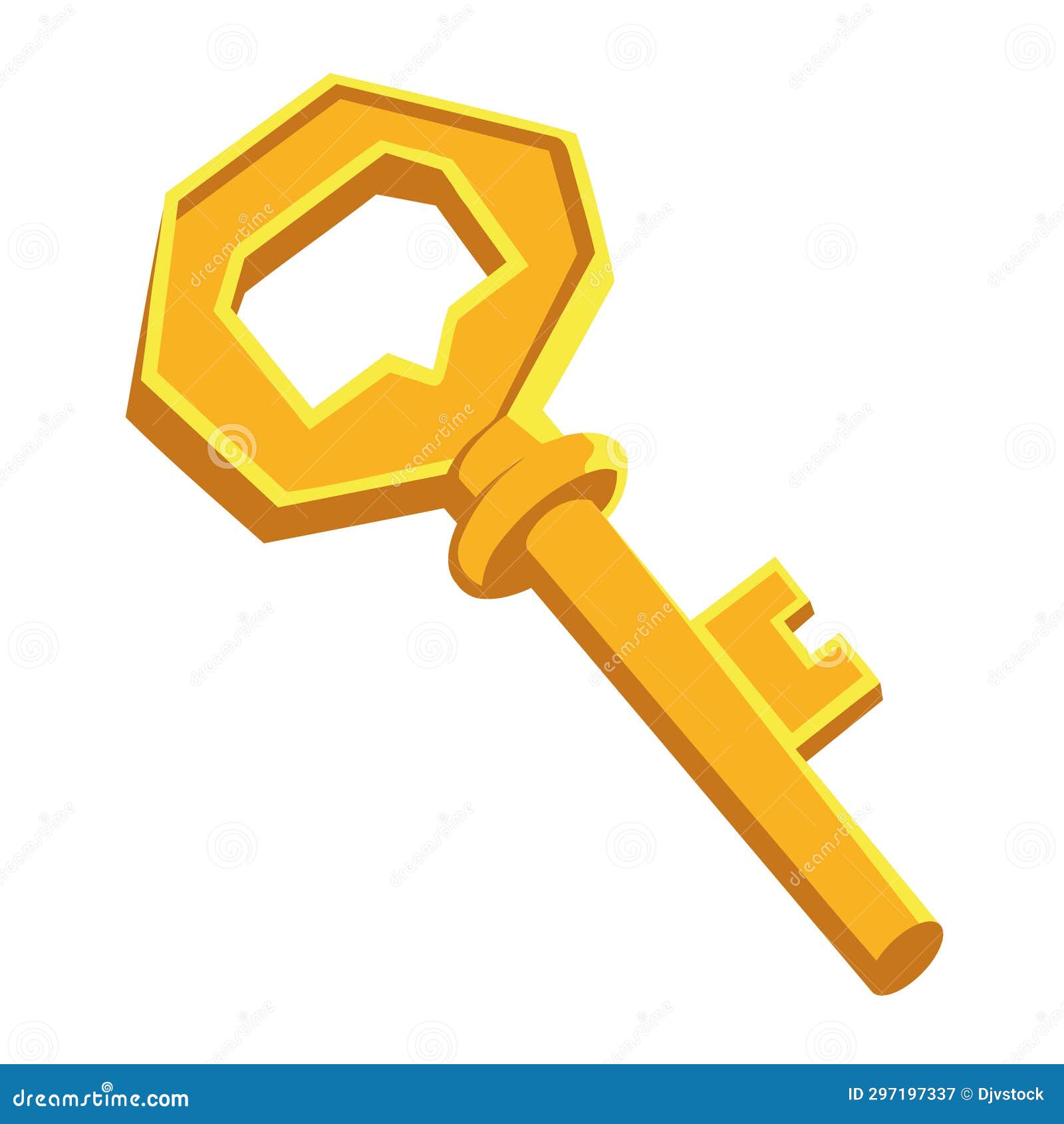 Key Video Game Design Isolation Stock Illustration - Illustration of ...