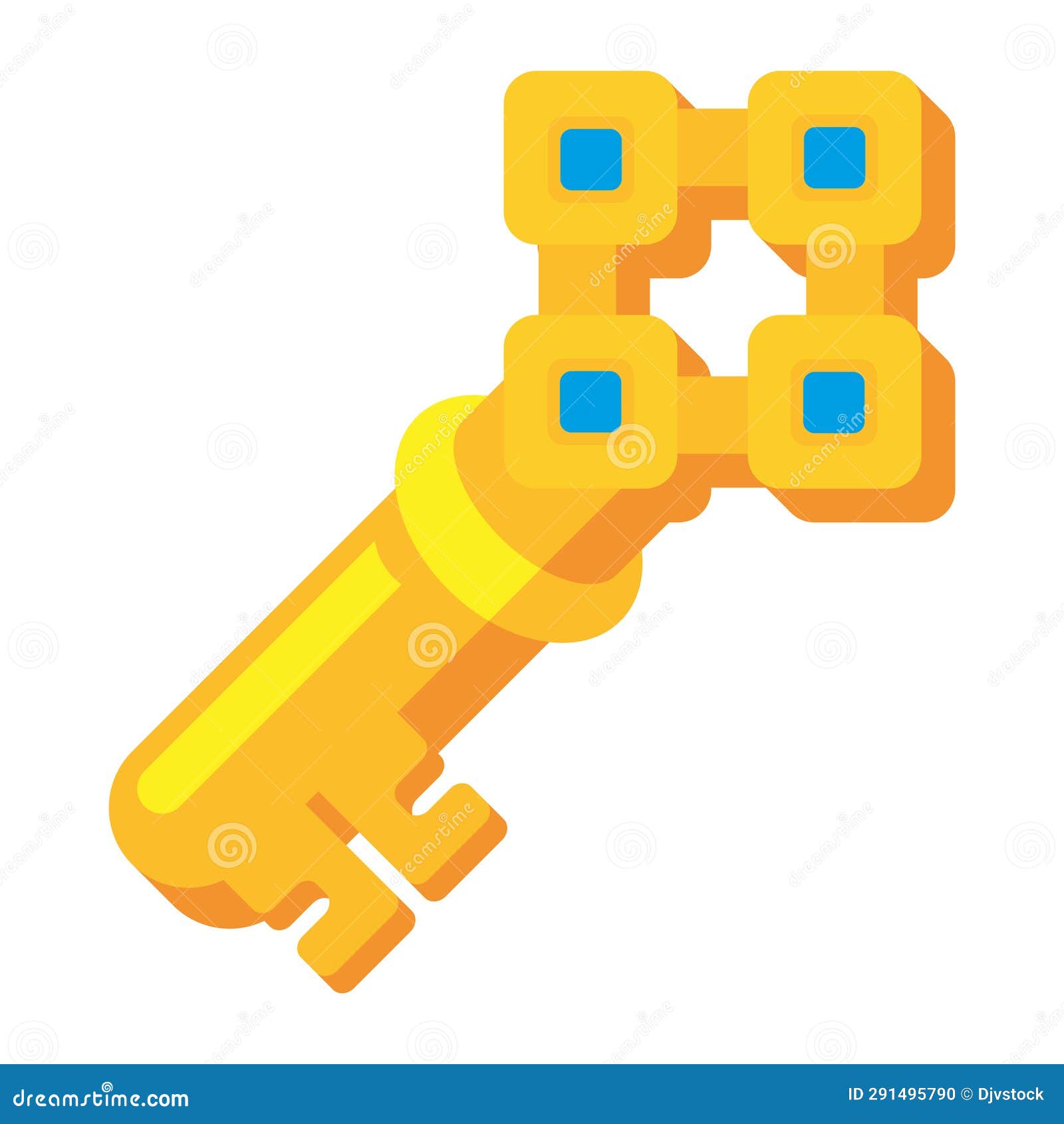 Key video game retro stock vector. Illustration of pixel - 291495790