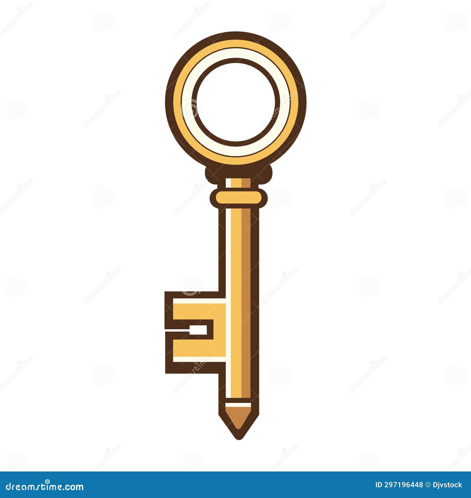 Key Video Game White Background Stock Vector - Illustration of digital ...