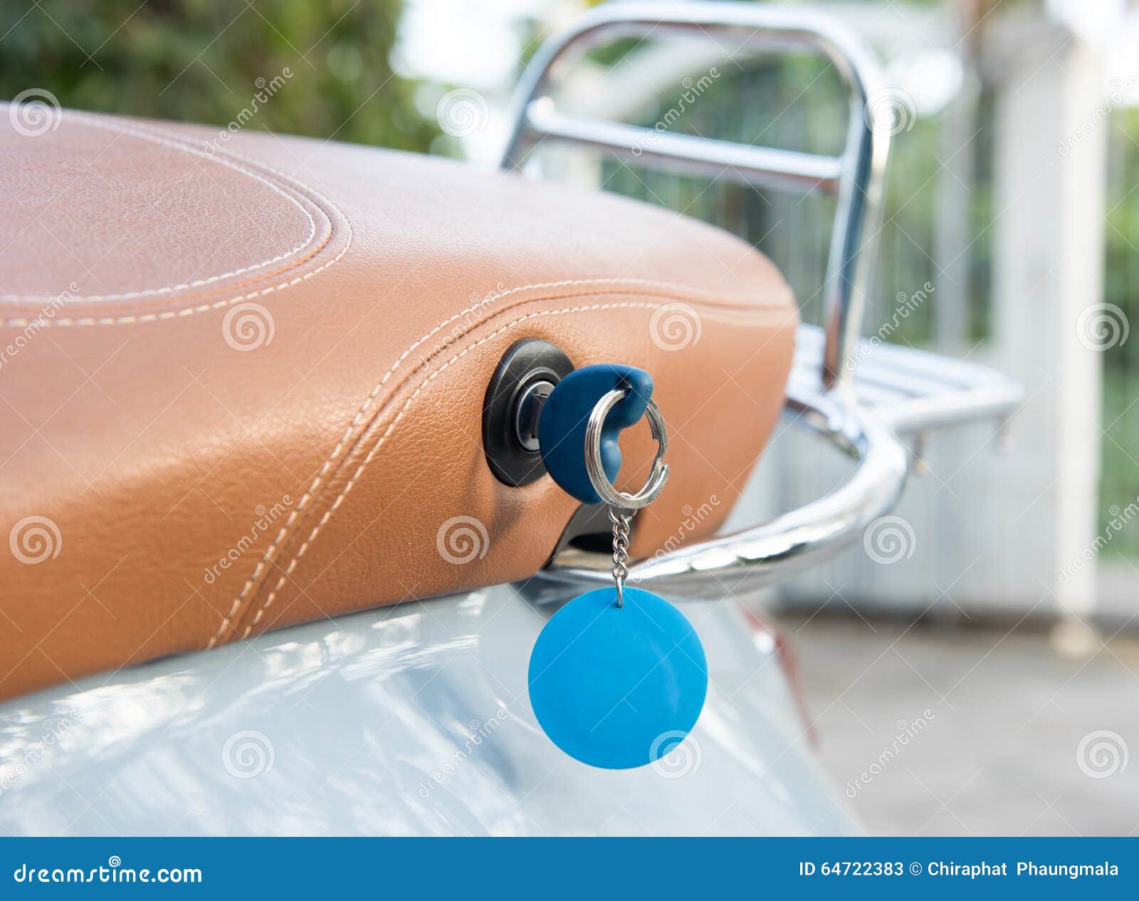 The Key on Vintage Motorcycle Stock Image - Image of push, ring: 64722383