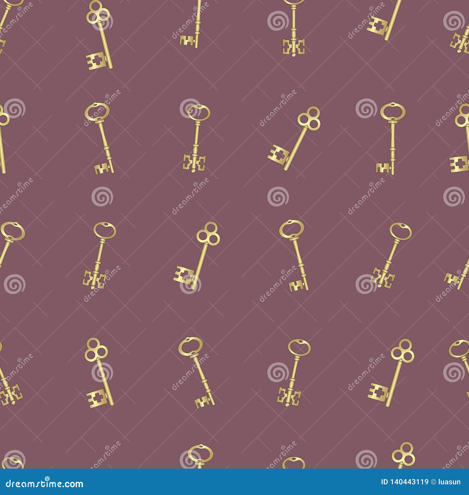 Key In Vintage Style, Antique Collection. Vector Silhouettes For Doors ...