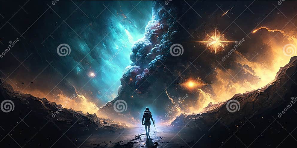 Key Visual Cinematic Pose Sensory Overload Surfing Stock Illustration ...