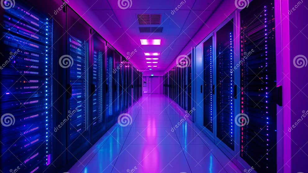 Key Visual of a Futuristic Data Security Environment Featuring Dark ...