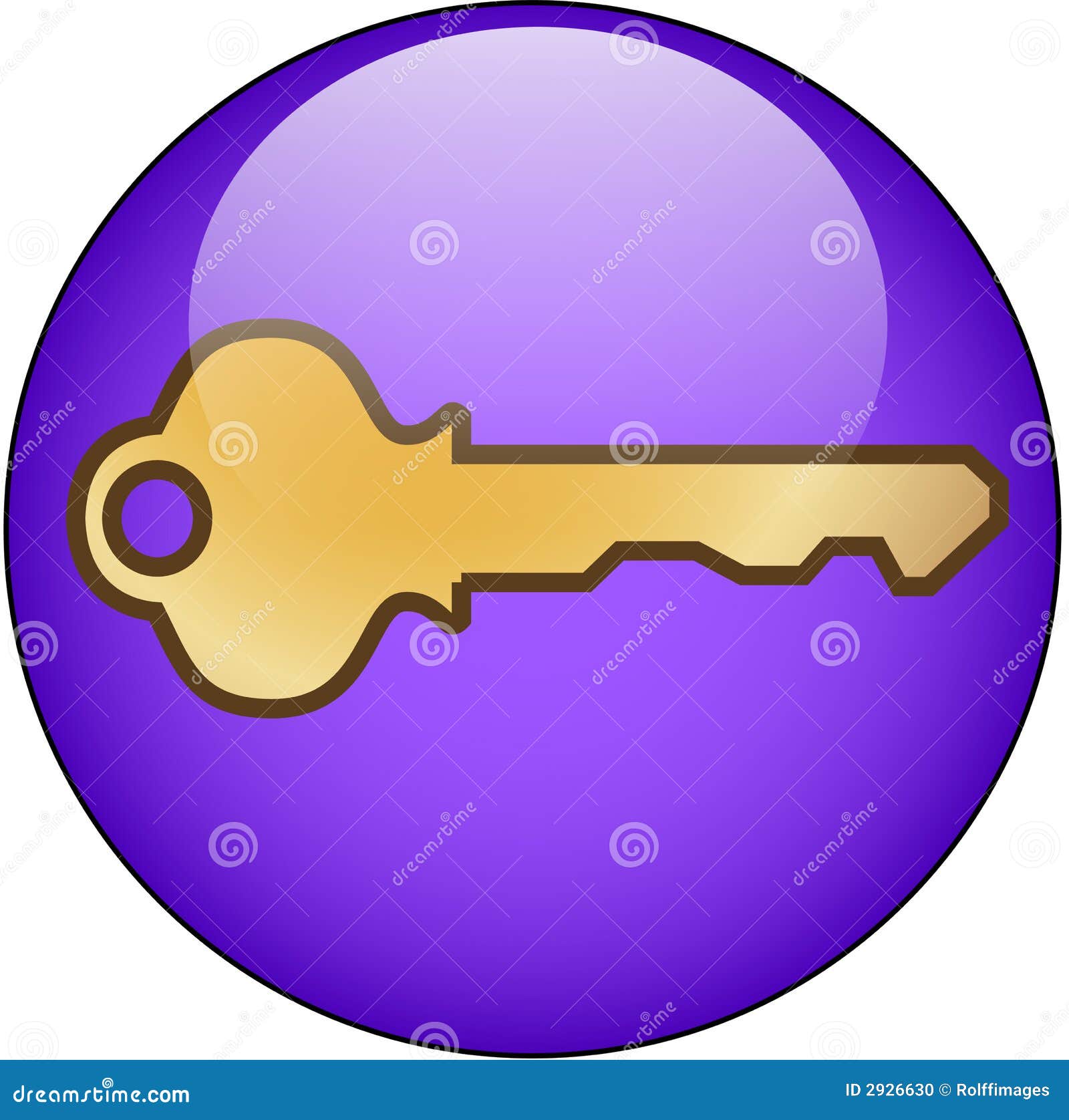 Key web button stock illustration. Illustration of glossy - 2926630