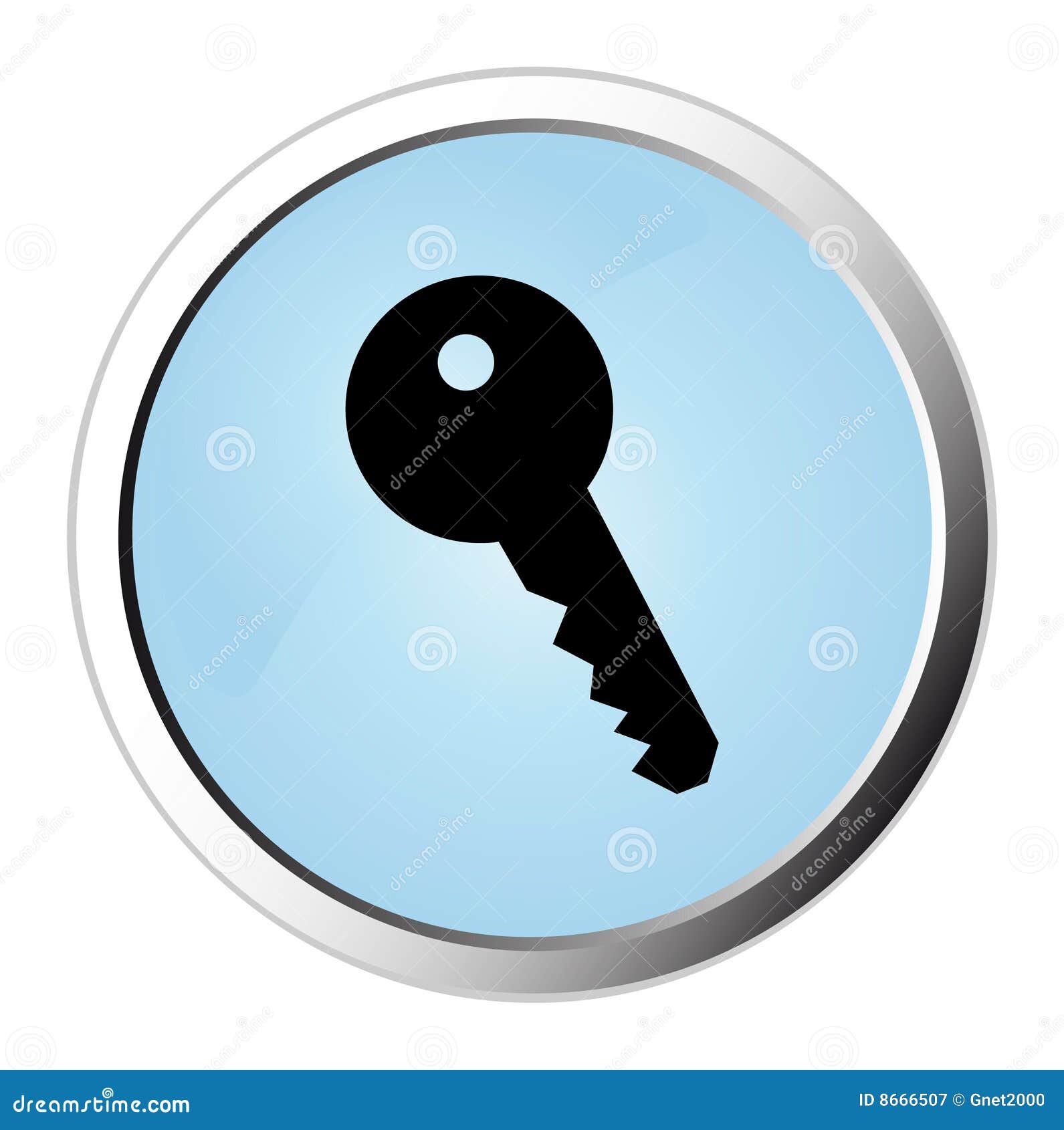 Key web button stock vector. Illustration of start, icon - 8666507
