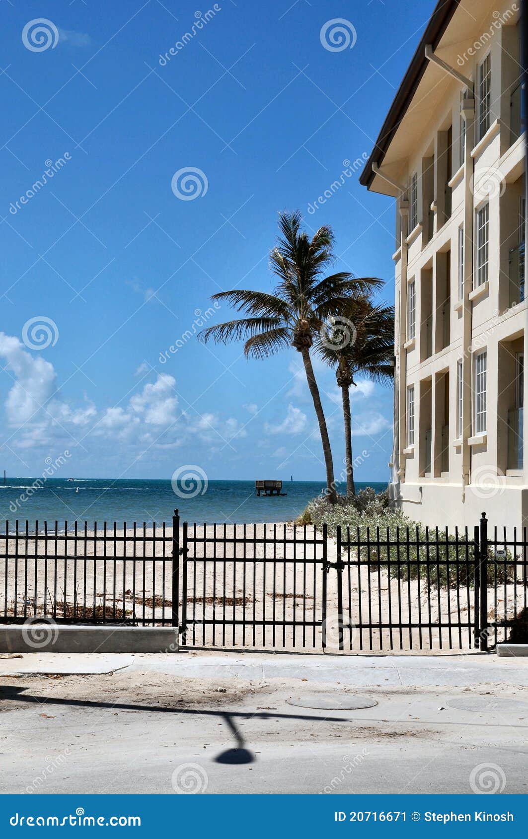 Key West Coast stock image. Image of iron, water, atlantic - 20716671