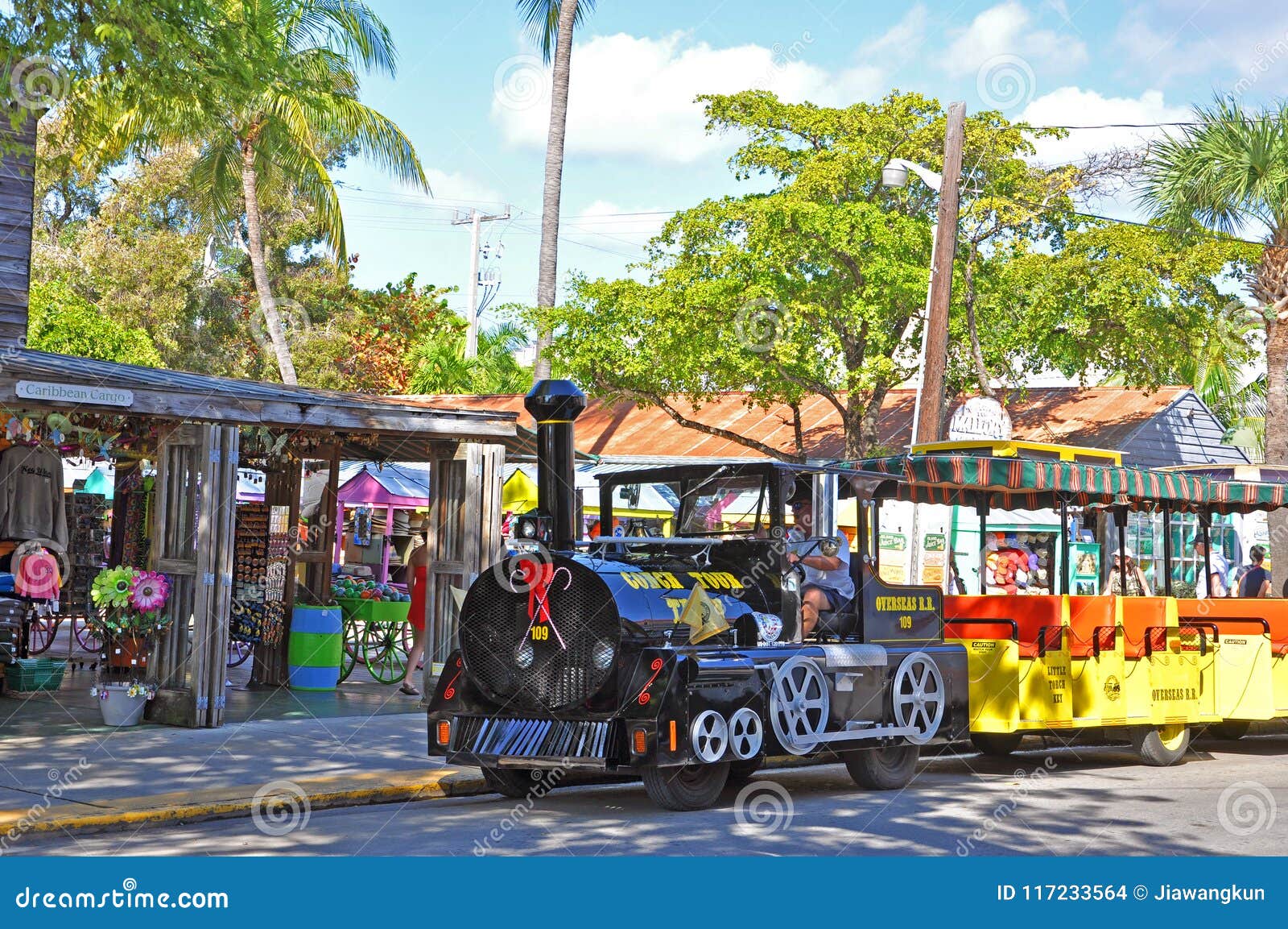 Key West Conch Tour Train, Florida Editorial Stock Image - Image of ...