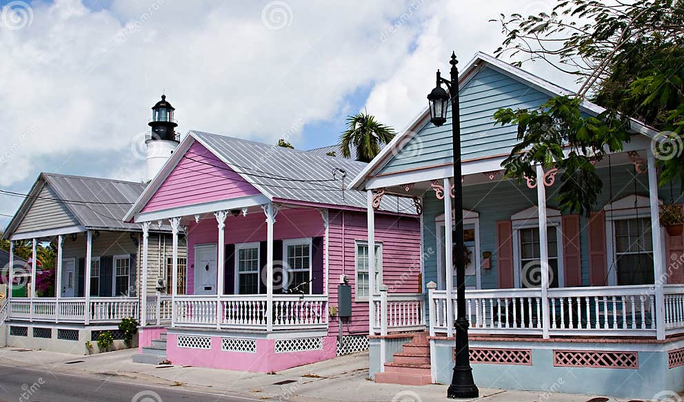 Key West Cottages stock image. Image of house, historic - 4988339