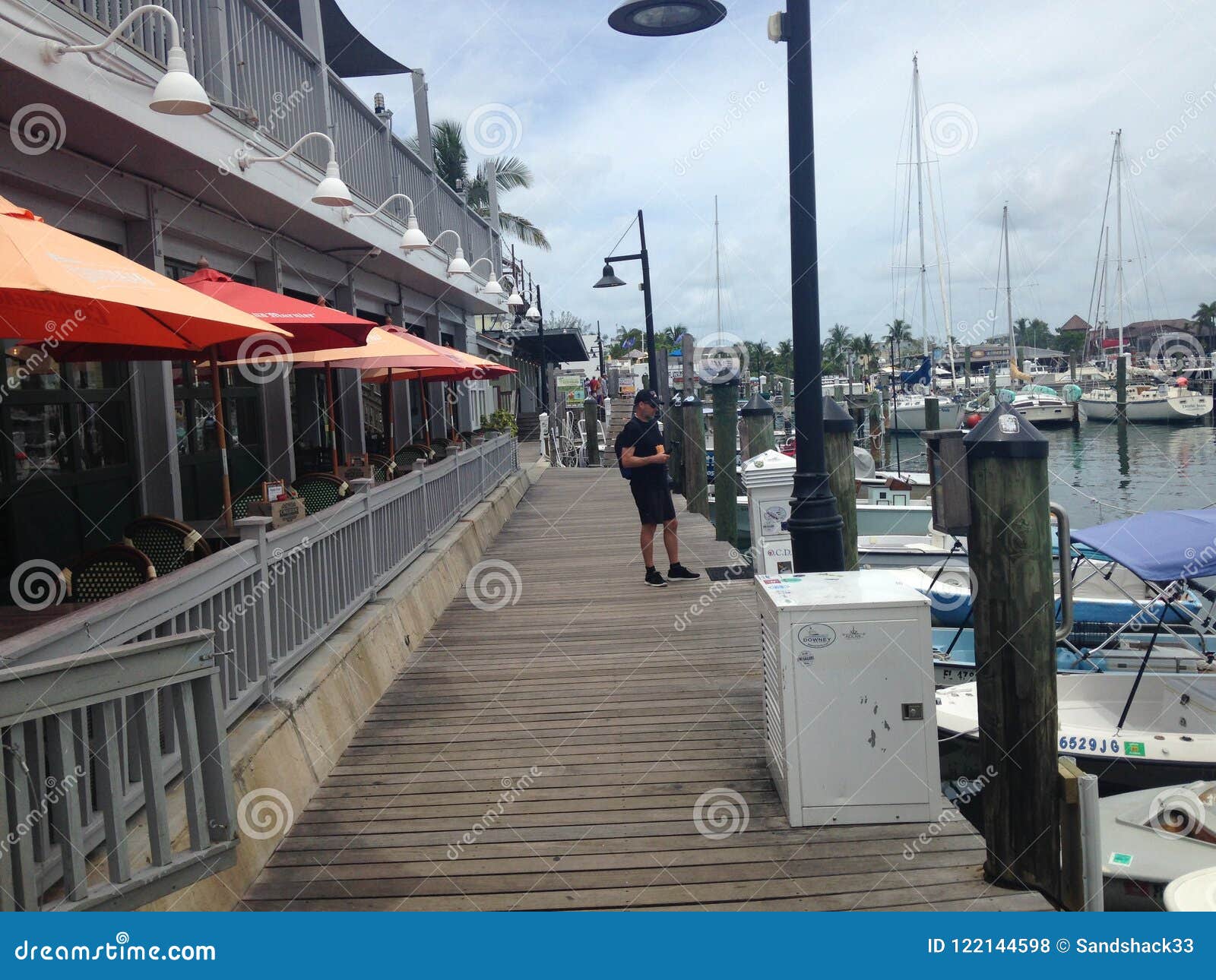 Harbor Walk editorial stock photo. Image of people, pier - 122144598