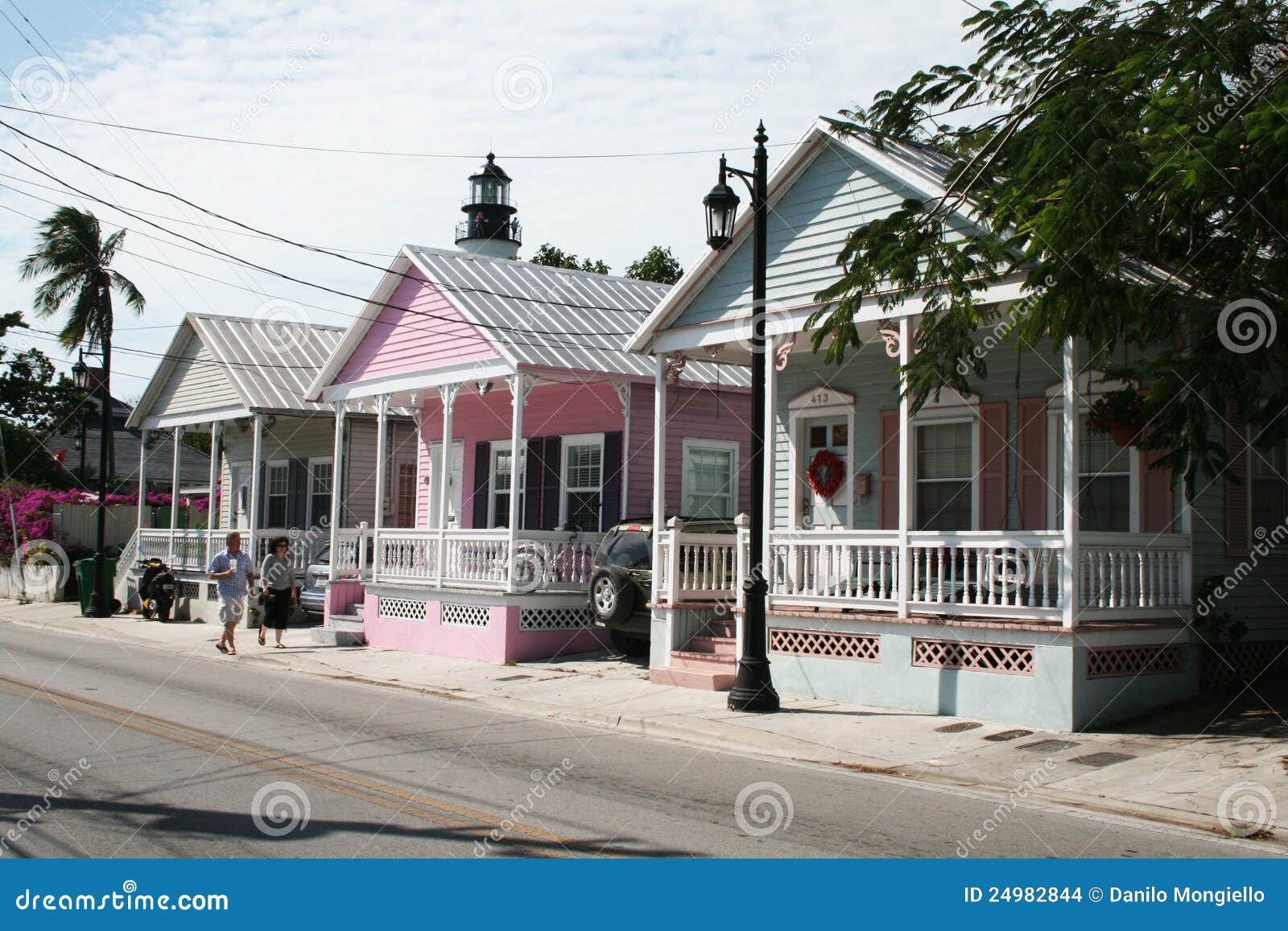 Key west houses editorial stock image. Image of island - 24982844