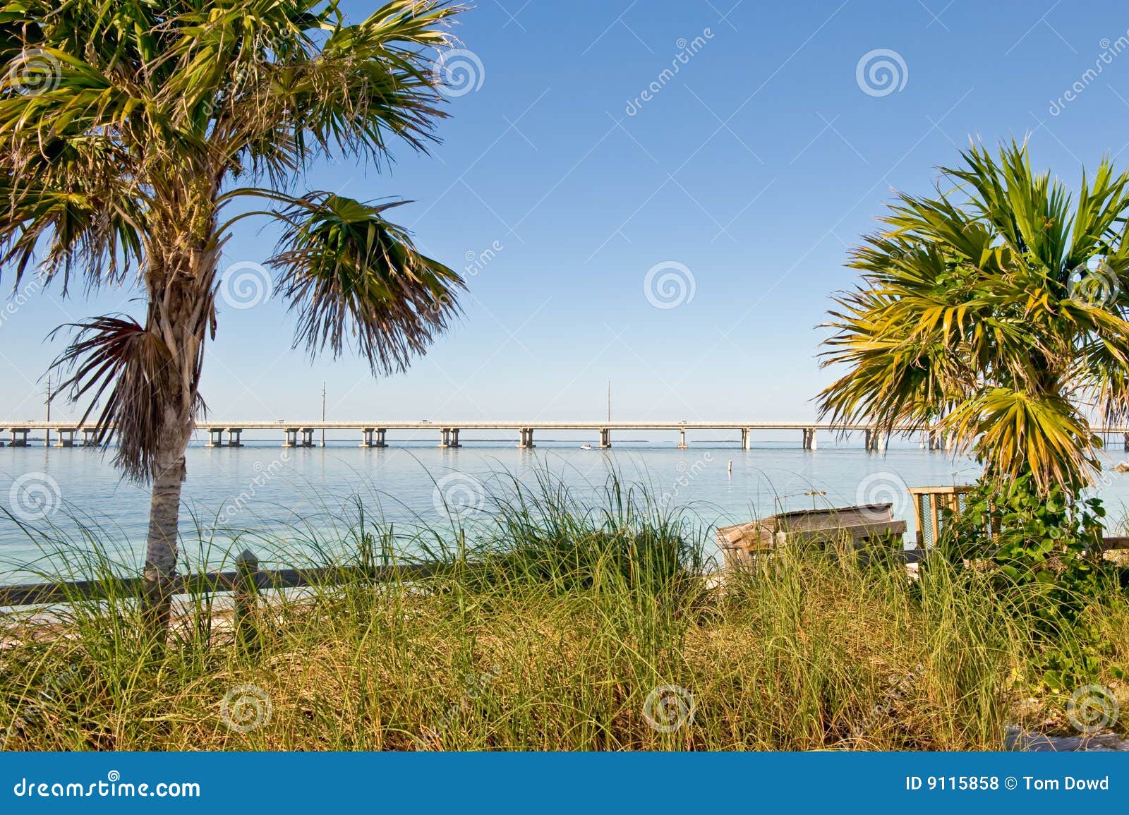 Key West island bridge stock photo. Image of coastal, bridge - 9115858
