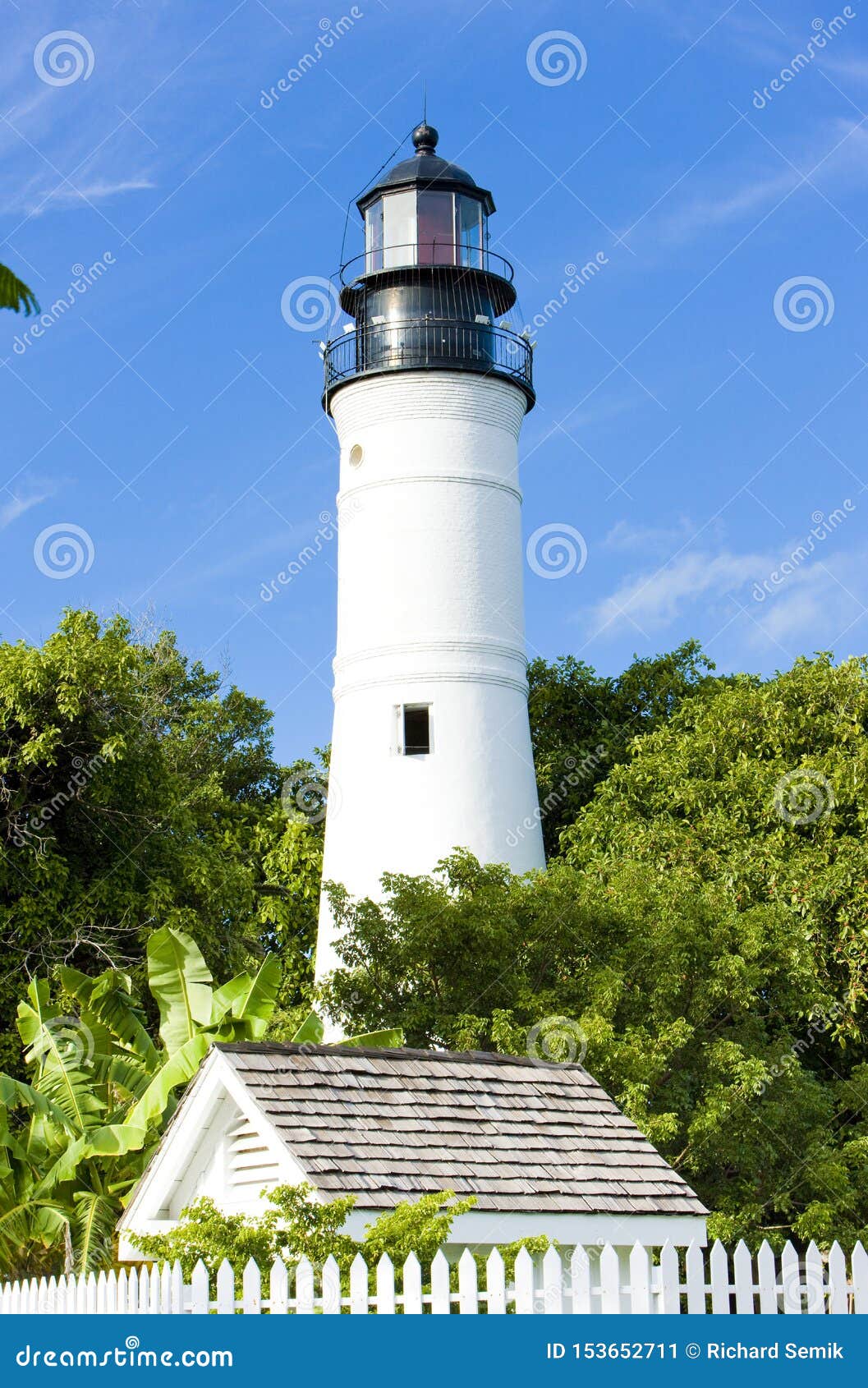 The Key West Lighthouse, Florida Keys, Florida, USA Stock Image - Image ...