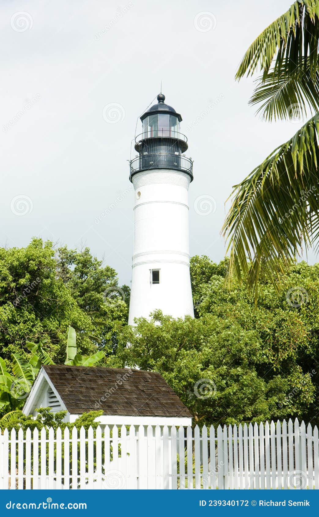 The Key West Lighthouse, Florida Keys, Florida, USA Stock Photo - Image ...