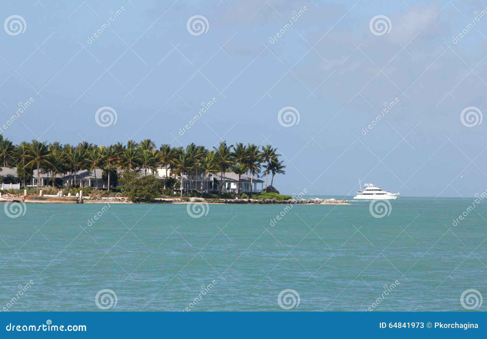 Key West ocean vew editorial stock photo. Image of water - 64841973