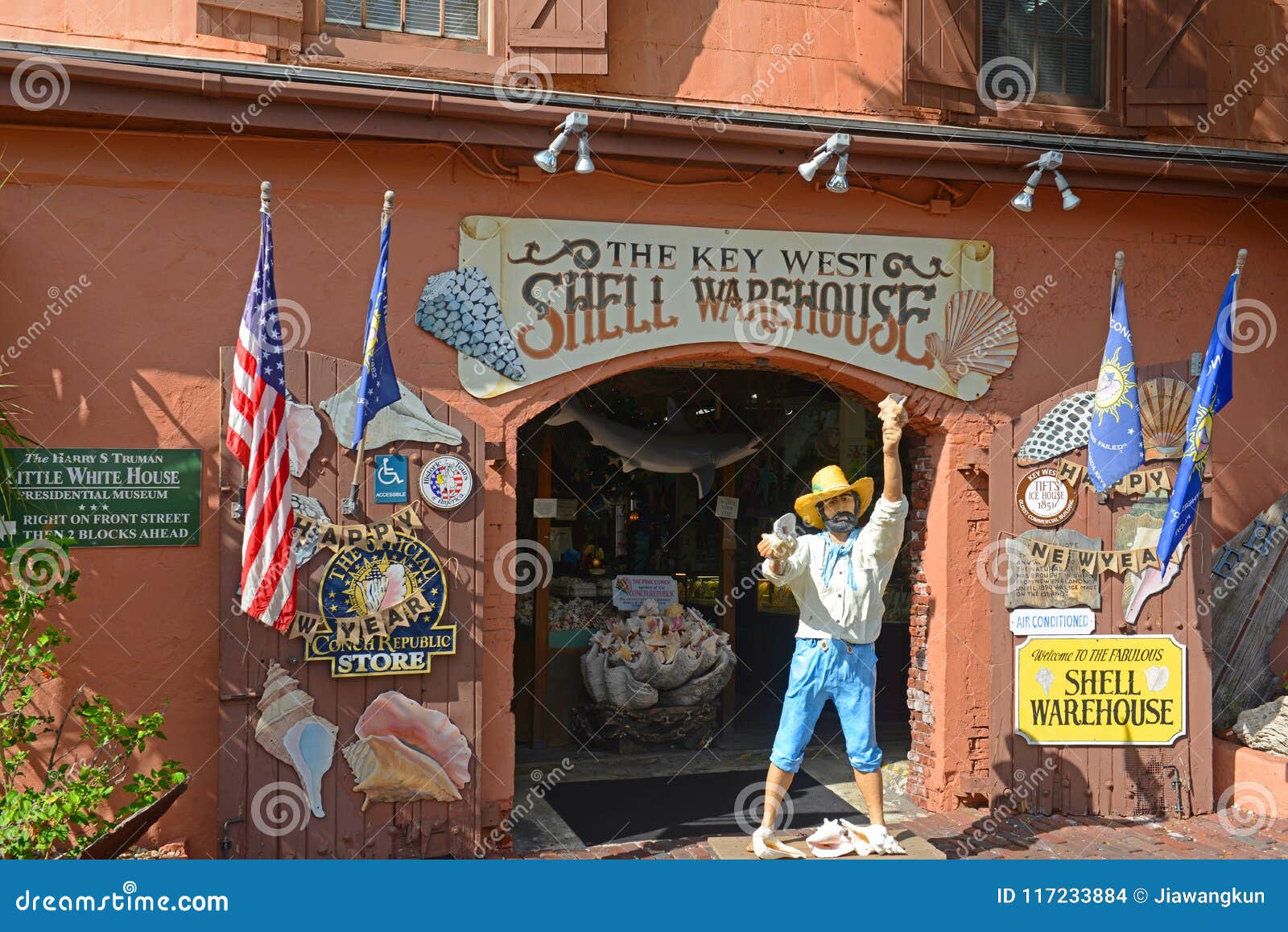 Key West Shell Warehouse, Florida, USA Redaktionelles Stockbild - Bild ...