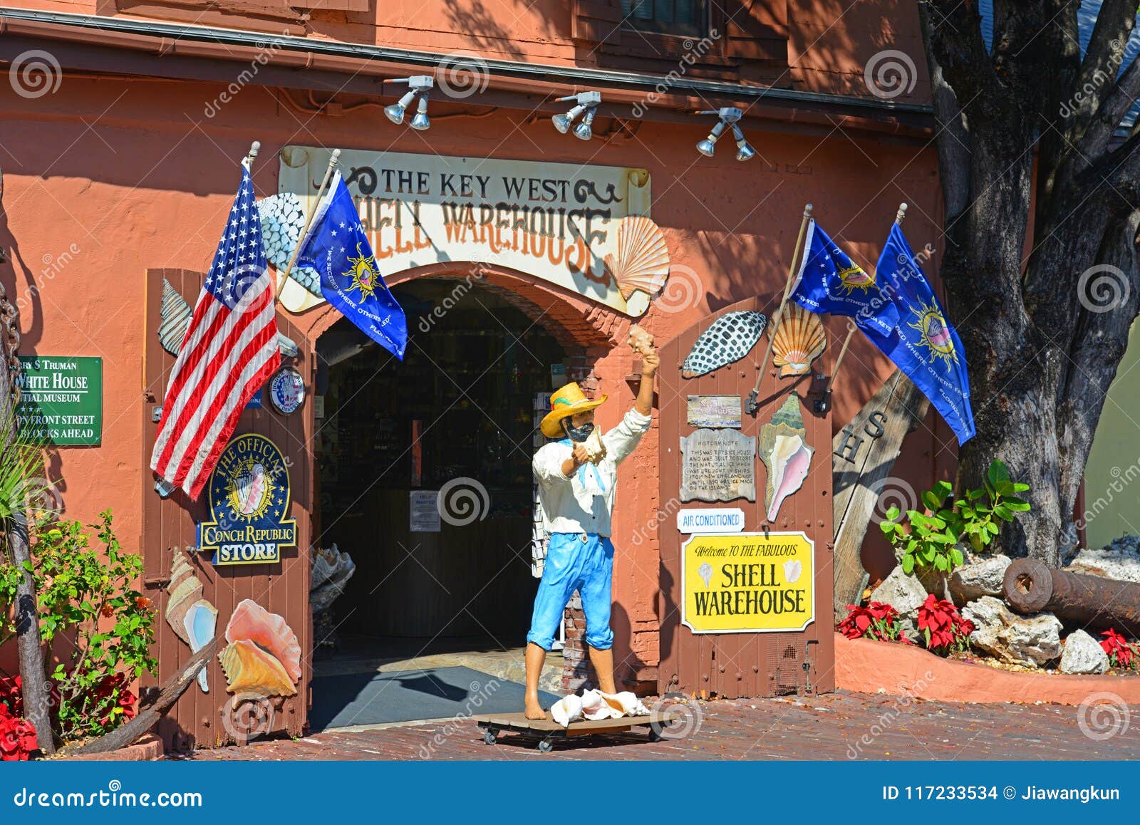 Key West Shell Warehouse, La Florida, Los E.E.U.U. Imagen de archivo ...