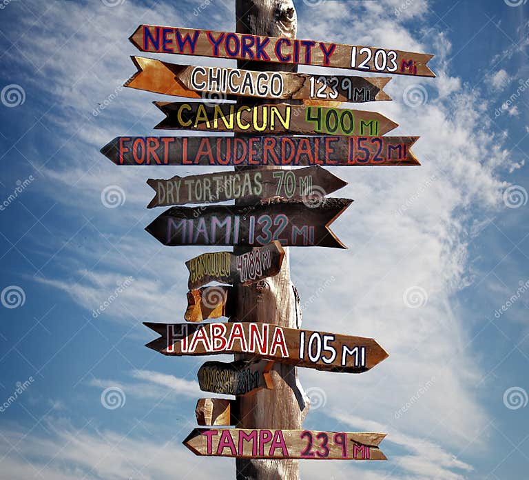 Key west sign stock image. Image of destinations, trip - 16990025