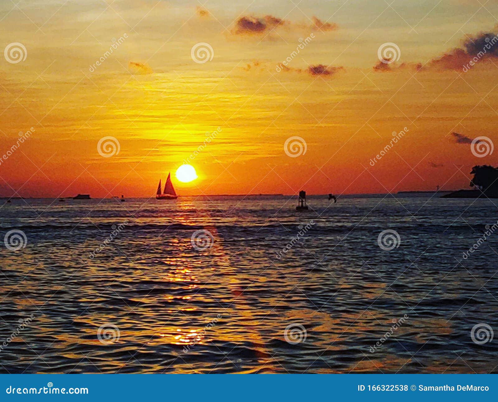 Key west sunset sail stock photo. Image of west, water - 166322538