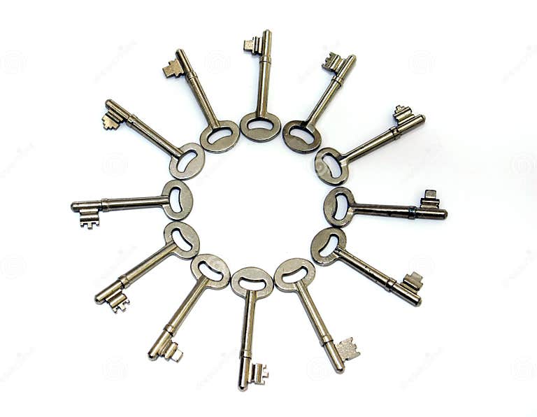 Key wheel stock image. Image of jailer, isolated, lock - 442505