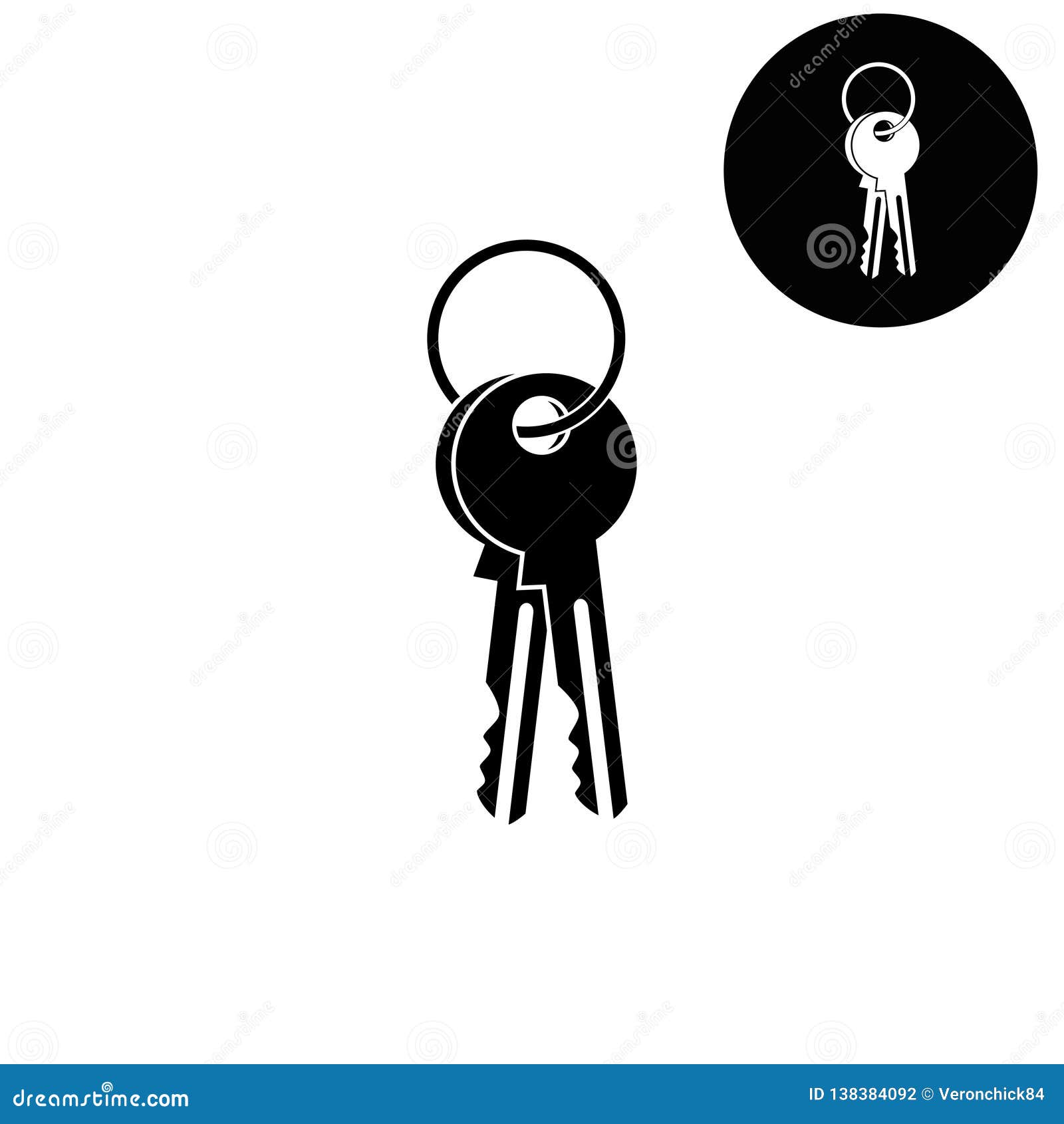 Key - white vector icon stock vector. Illustration of simple - 138384092