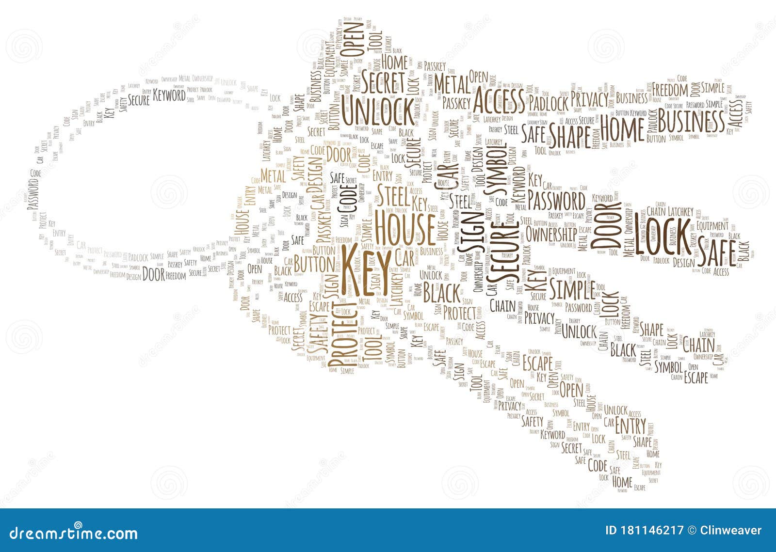Key Word Cloud Art Poster Illustration Stock Illustration ...