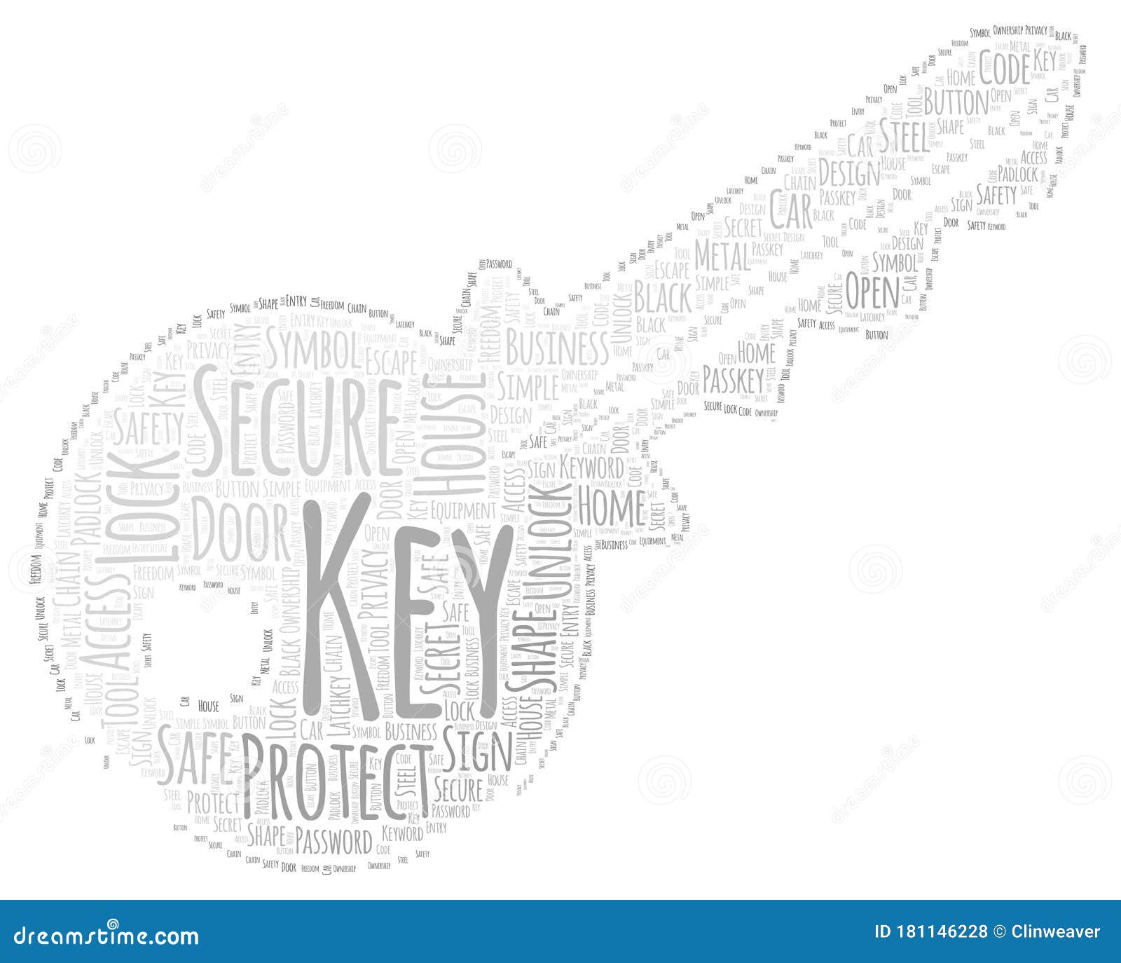 Key Word Cloud Art Poster Illustration Stock Illustration ...