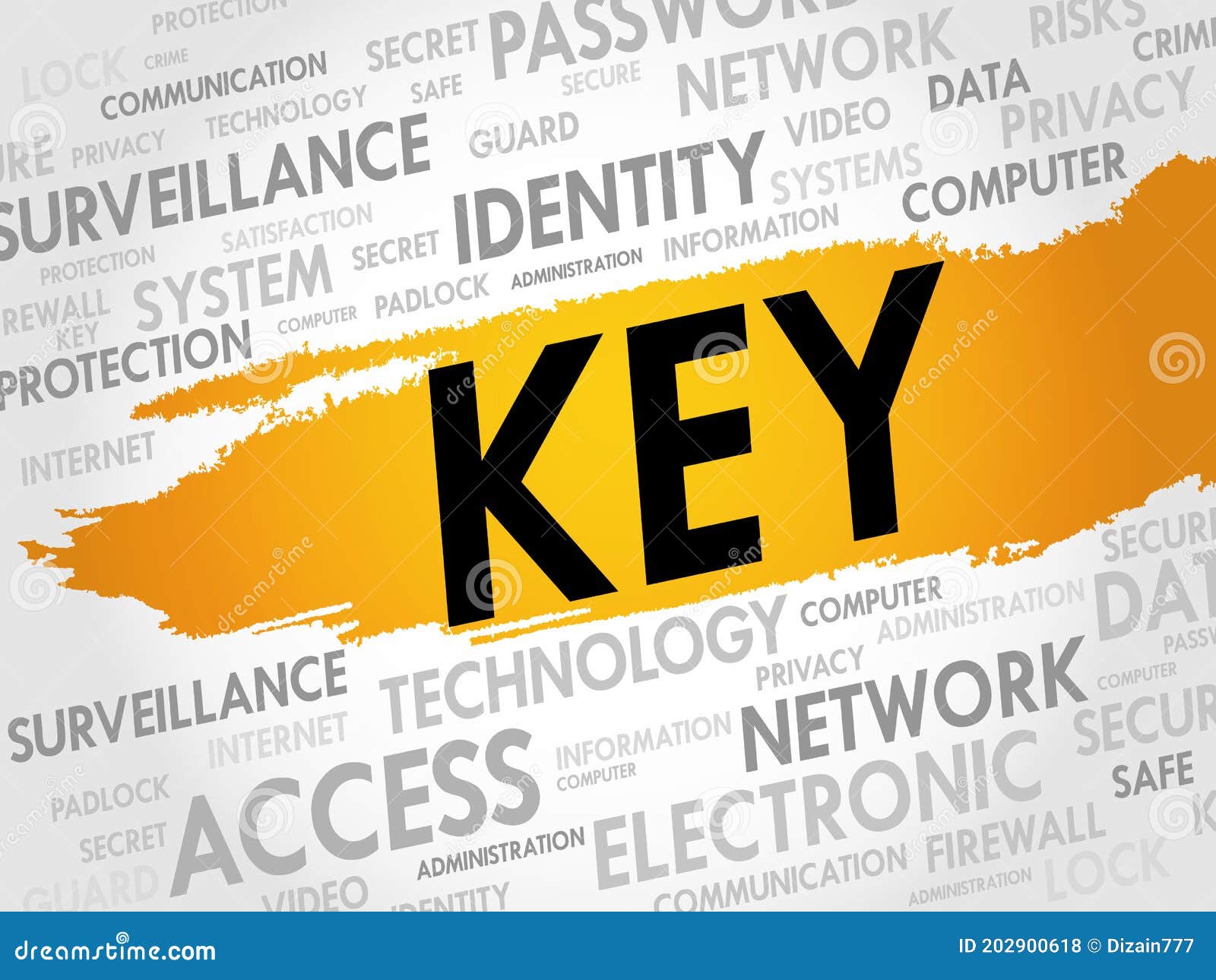 KEY word cloud stock illustration. Illustration of collage - 202900618