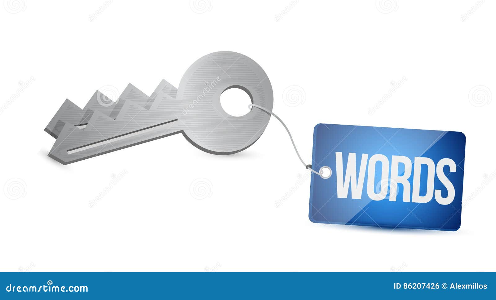 Key Words. Key Concept Illustration Design Stock Photo - Image of meta ...
