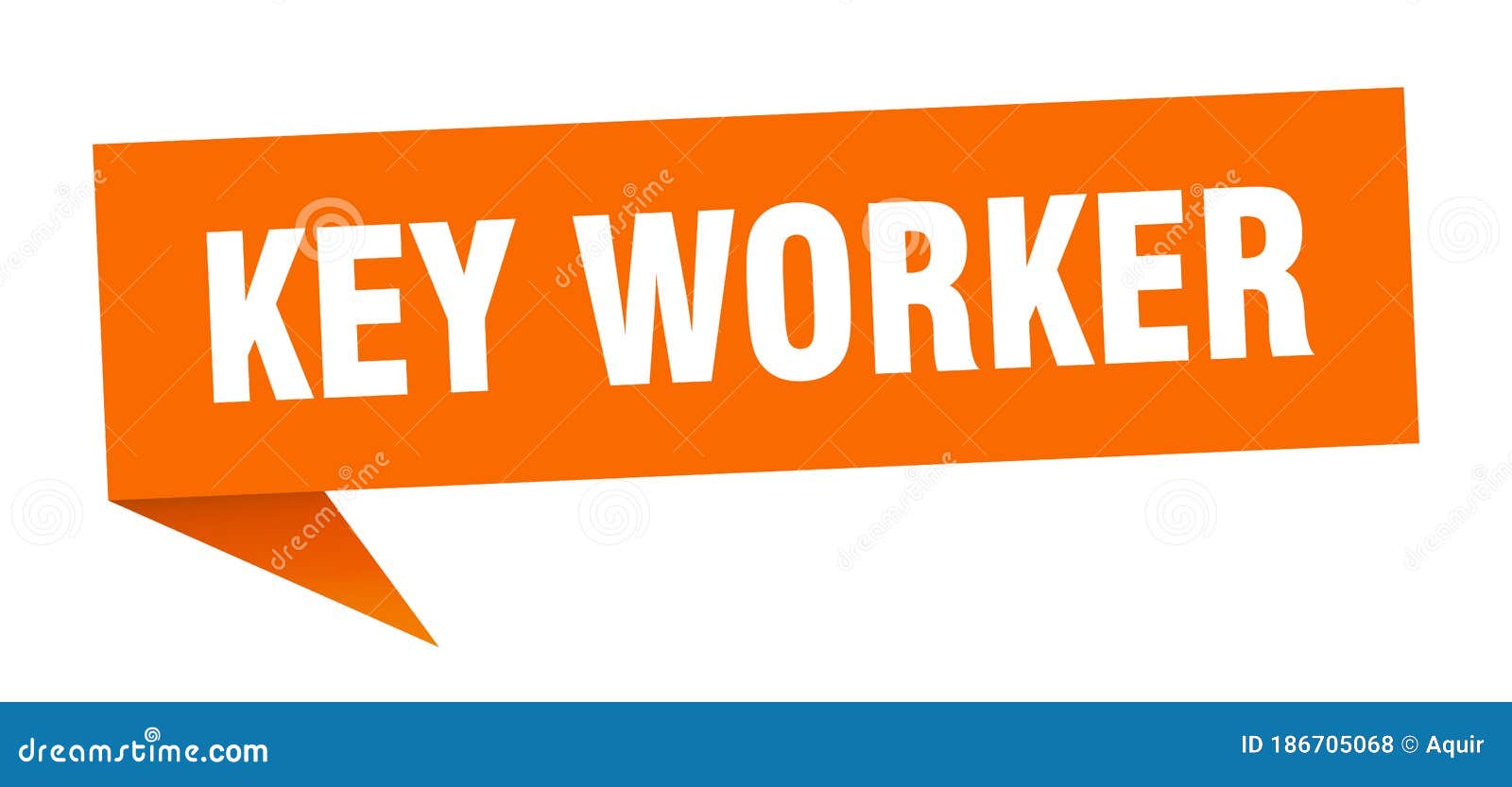 Key Worker Banner. Key Worker Speech Bubble Stock Vector - Illustration ...
