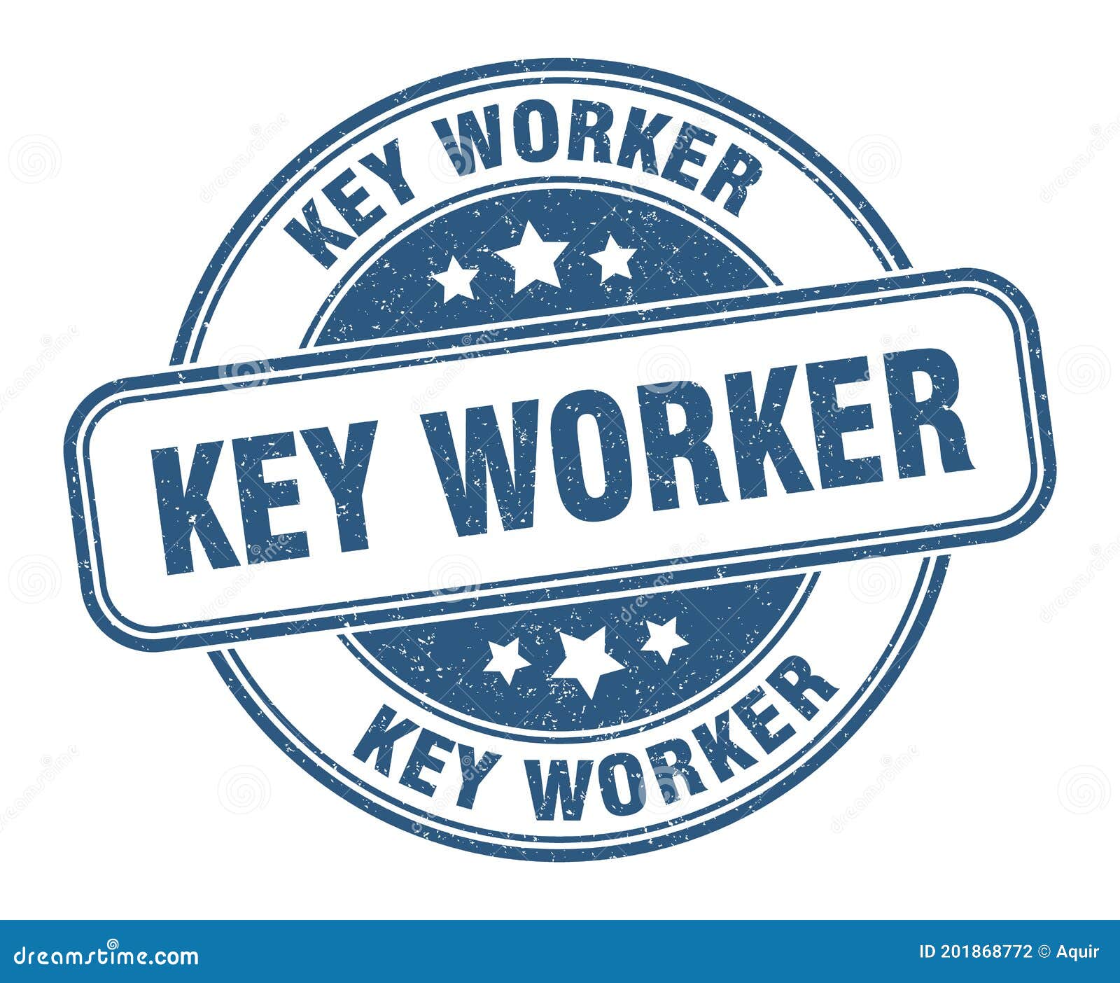 Key Worker Stamp. Key Worker Label. Round Grunge Sign Stock Vector ...