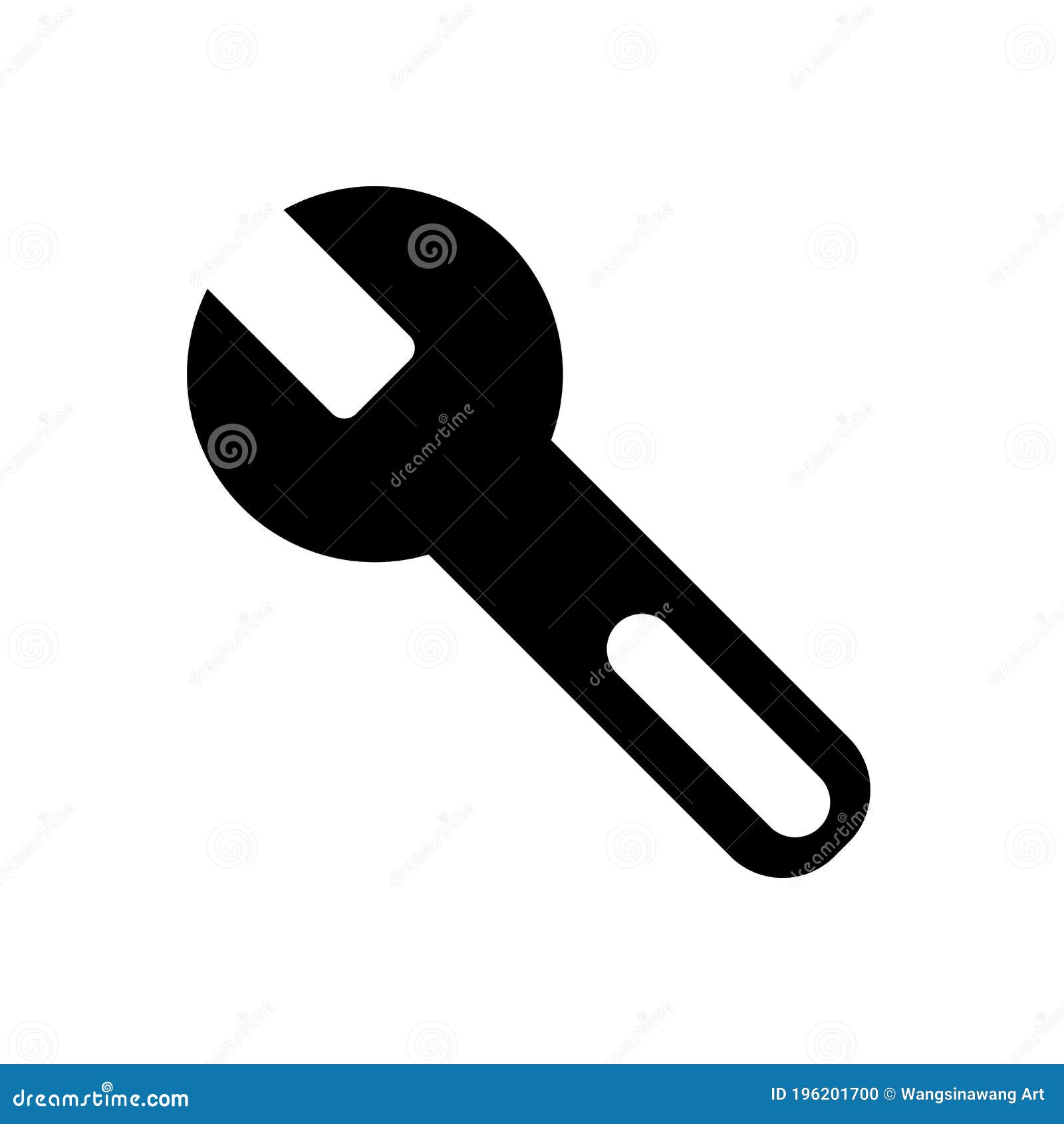 Key Workshop Symbol Flat Black Line Icon, Vector Illustration Stock ...
