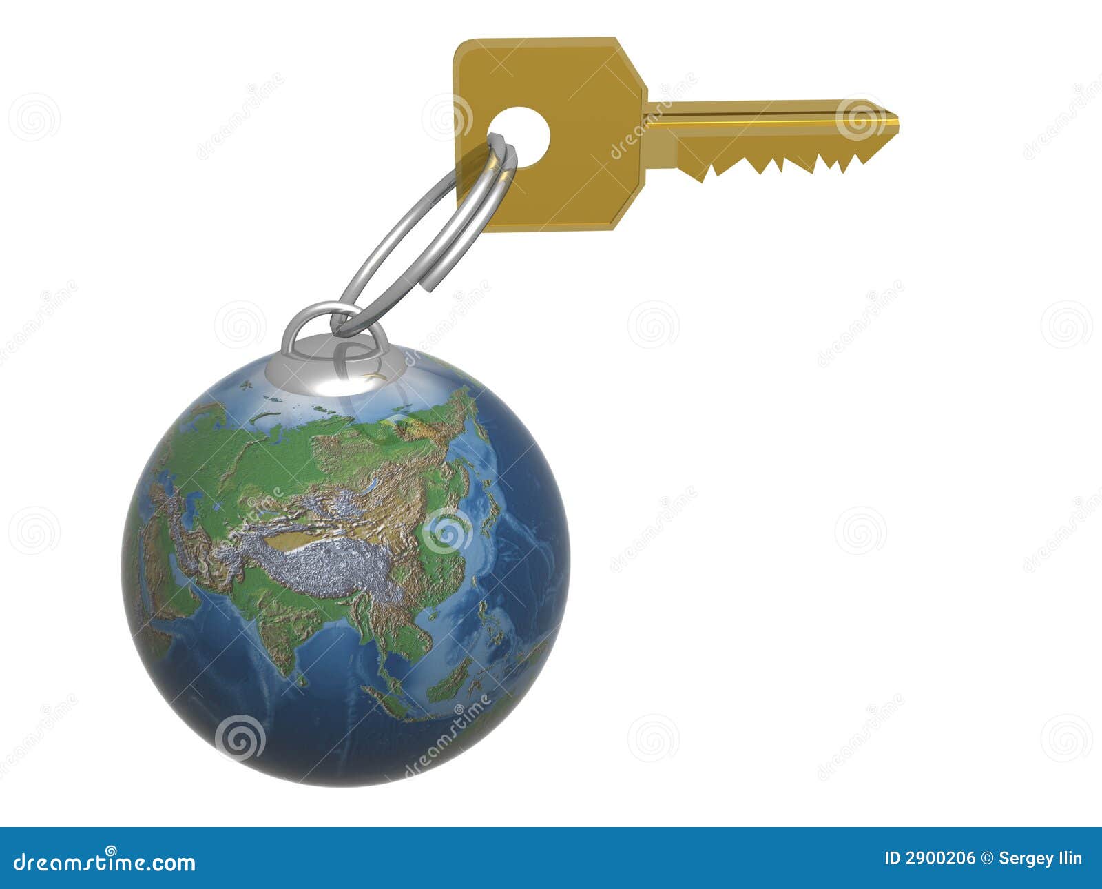 Key from the world. stock illustration. Illustration of entrance - 2900206