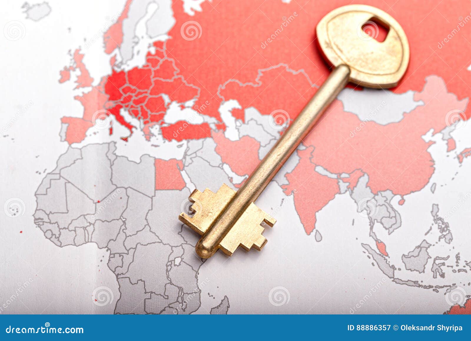 Key on the world map stock image. Image of concept, navigation - 88886357