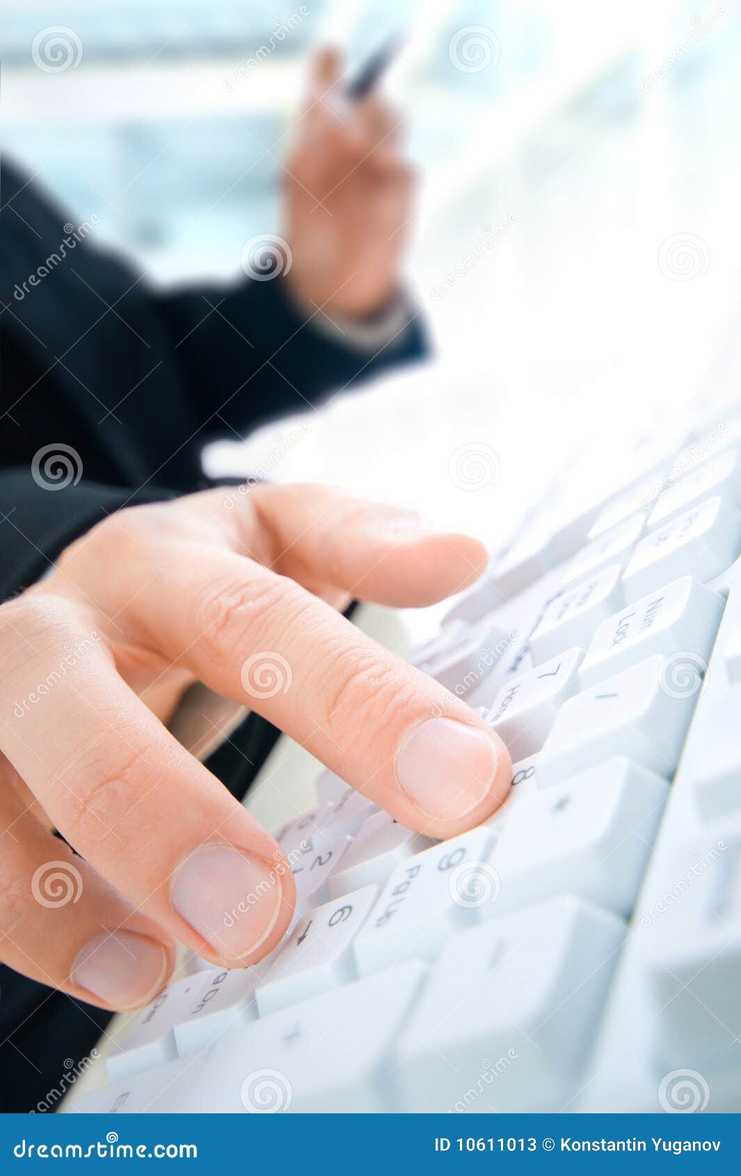 Keyboard stock image. Image of human, board, desktop - 10611013