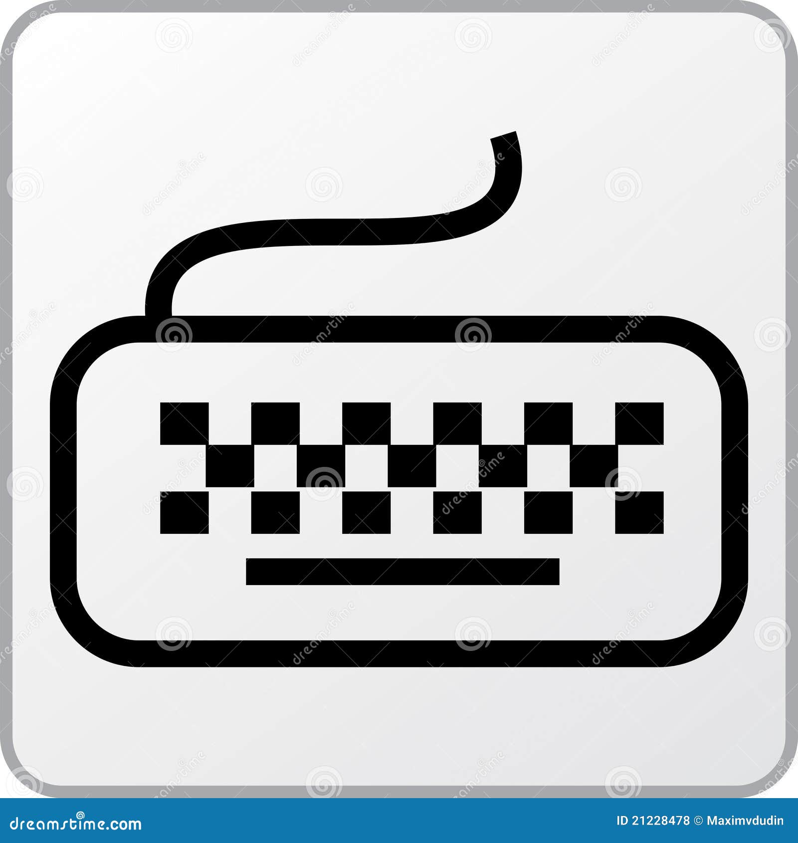 Keyboard stock vector. Illustration of symbol, keyboard - 21228478