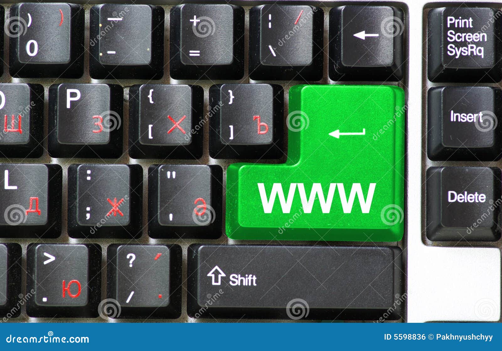 Keyboard stock photo. Image of sign, access, http, macro - 5598836