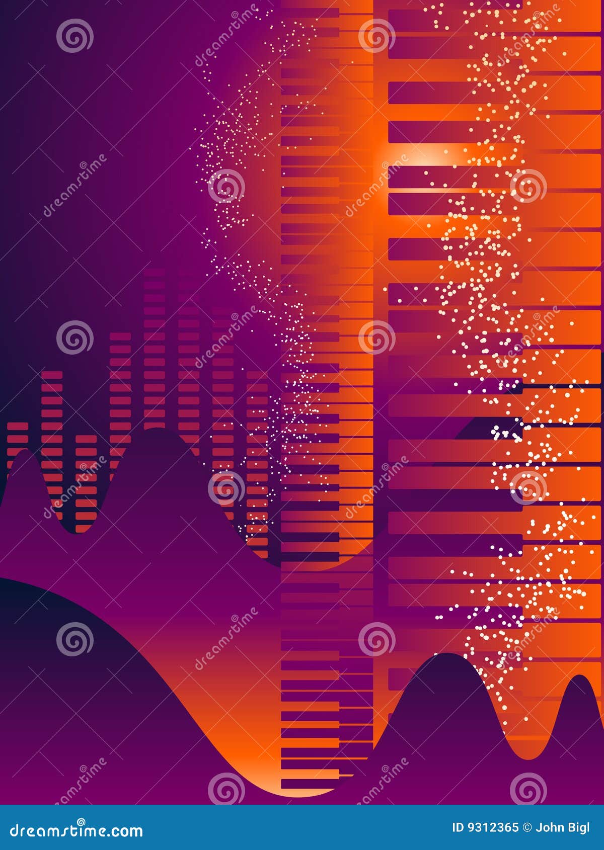 Keyboard Abstract Background Stock Vector - Illustration of sparks ...