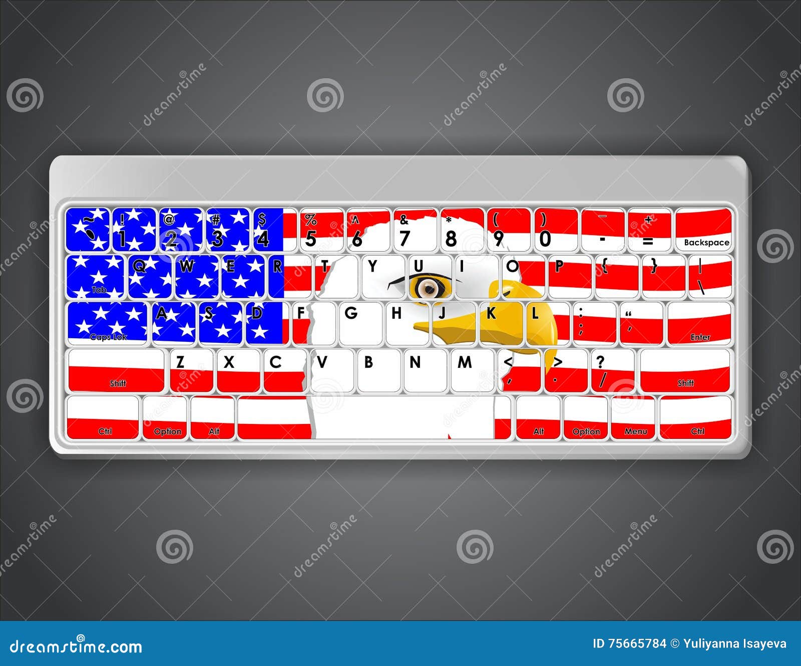 Keyboard stock vector. Illustration of fingerboard, device - 75665784