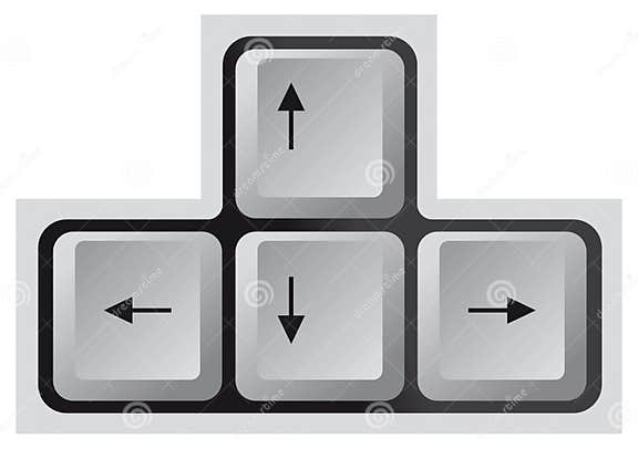 Keyboard, Arrow key stock vector. Illustration of right - 15129985