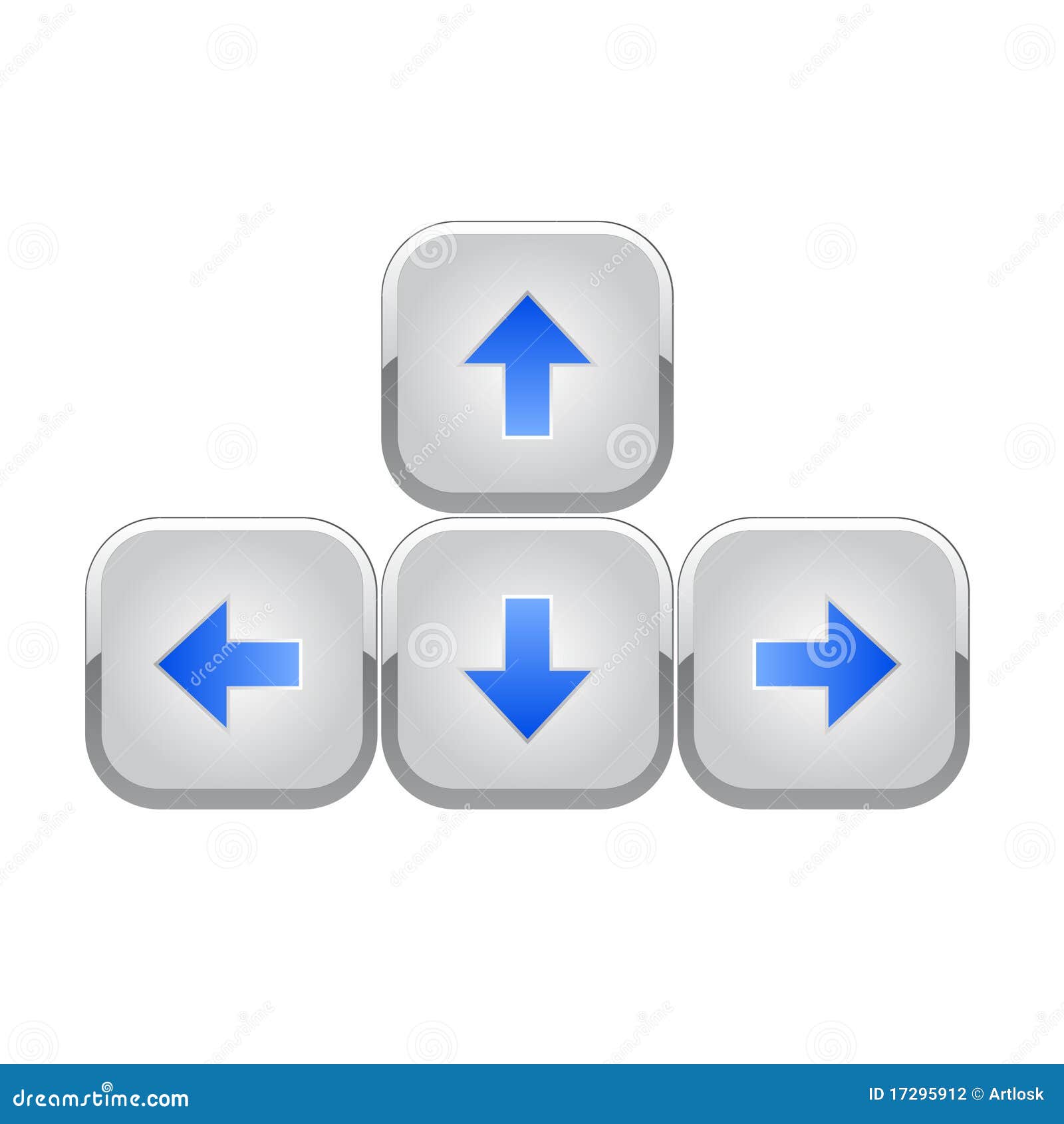Keyboard arrows stock vector. Illustration of symbol - 17295912