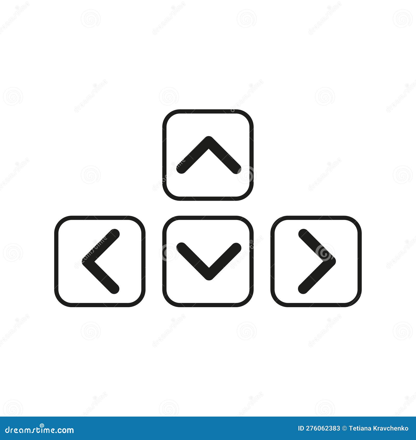 Keyboard Arrows Icon. Vector Illustration Stock Vector - Illustration ...
