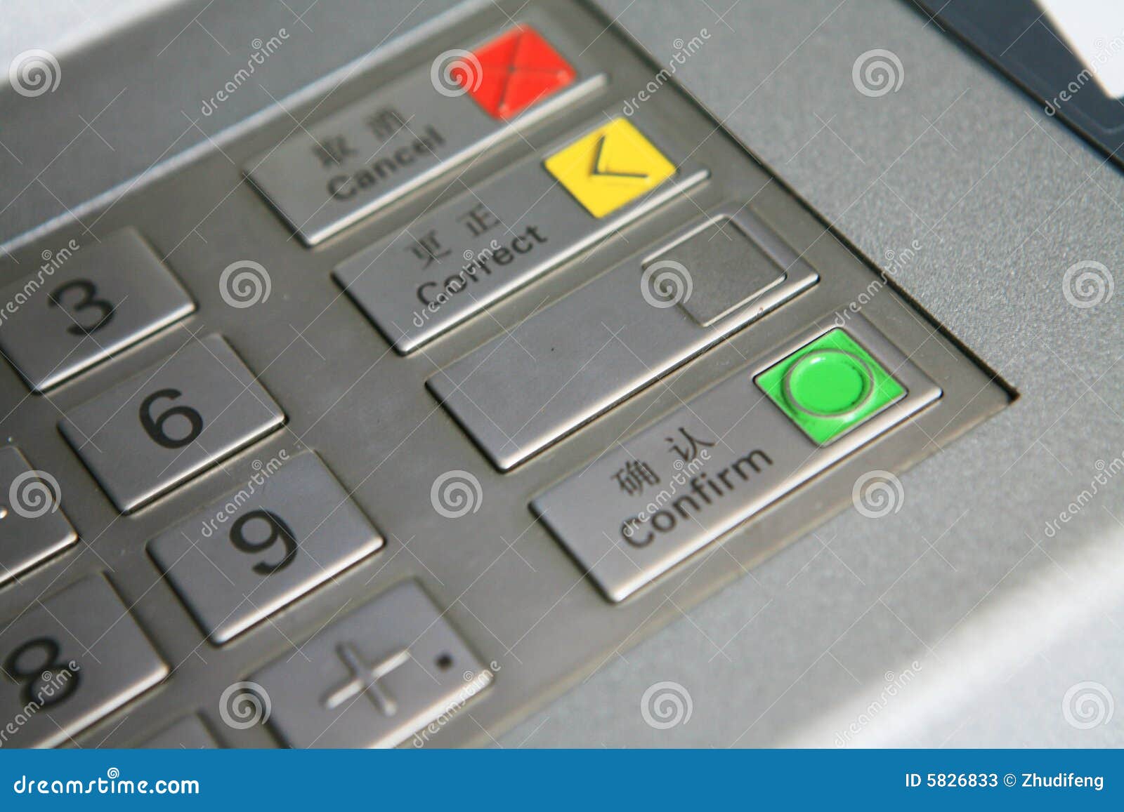 Keyboard In Atm Stock Photos - Image: 5826833