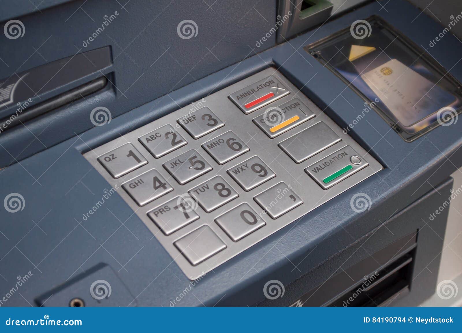 Keyboard of the Automated Machine of Bank Stock Photo - Image of crisis ...