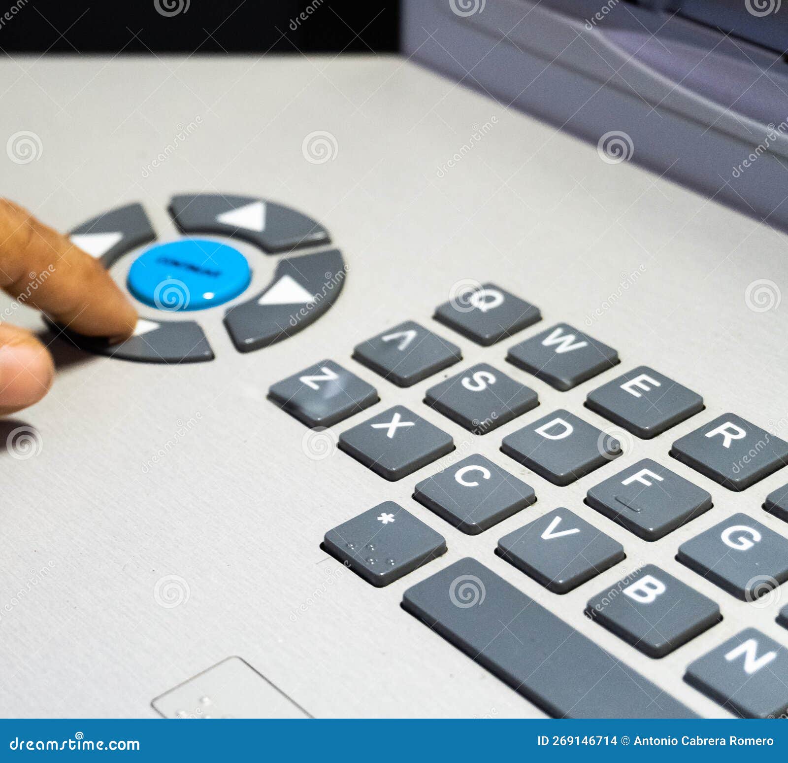 Keyboard of an Automatic Teller Machine Stock Photo - Image of recharge ...