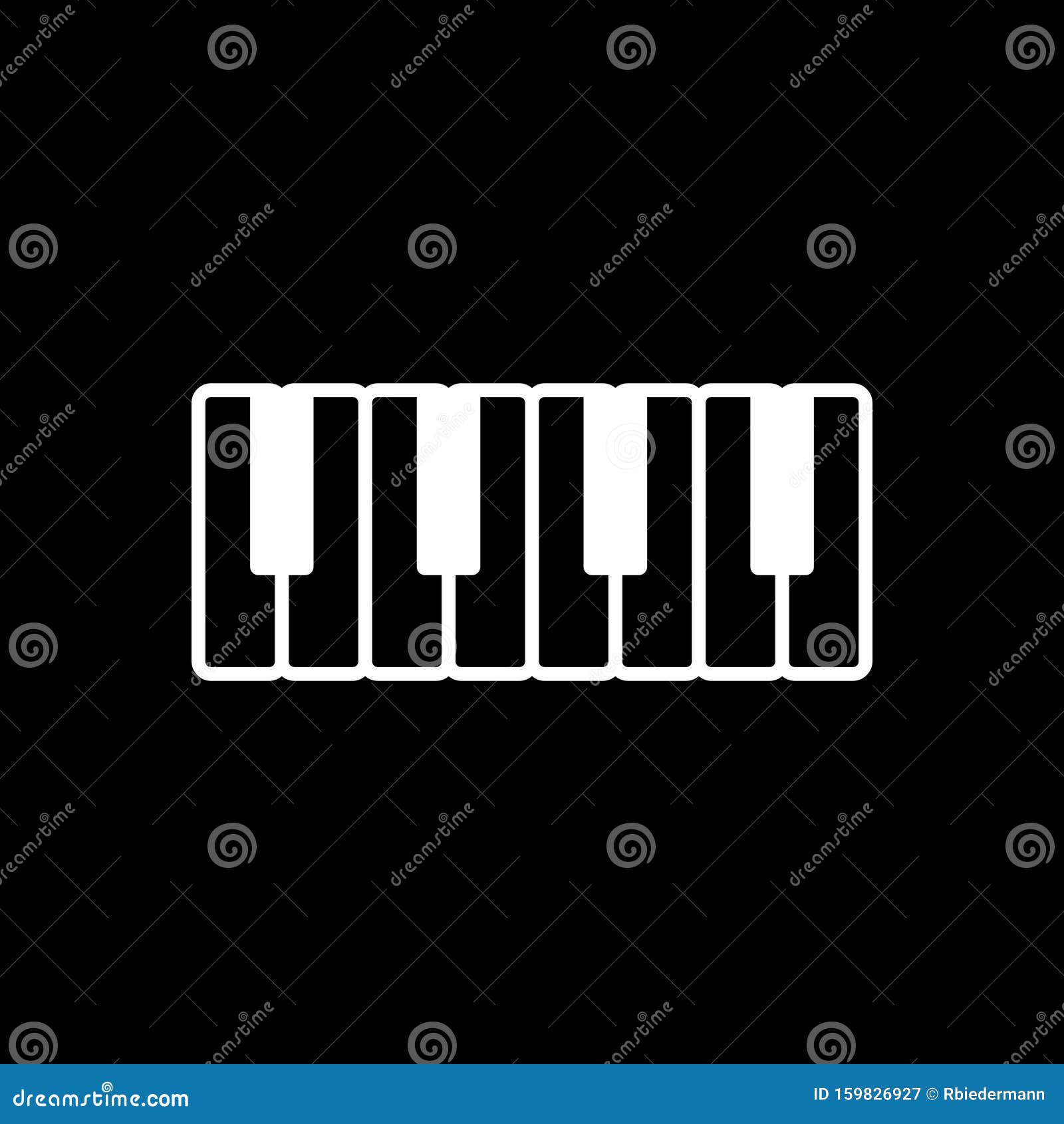 Keyboard and background stock vector. Illustration of black - 159826927