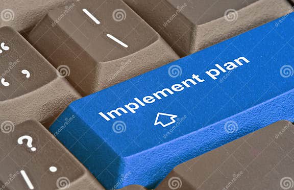 Blue key for plan stock photo. Image of communication - 203860736