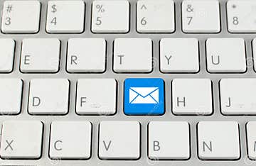 Keyboard with button Email stock image. Image of symbol - 24795635