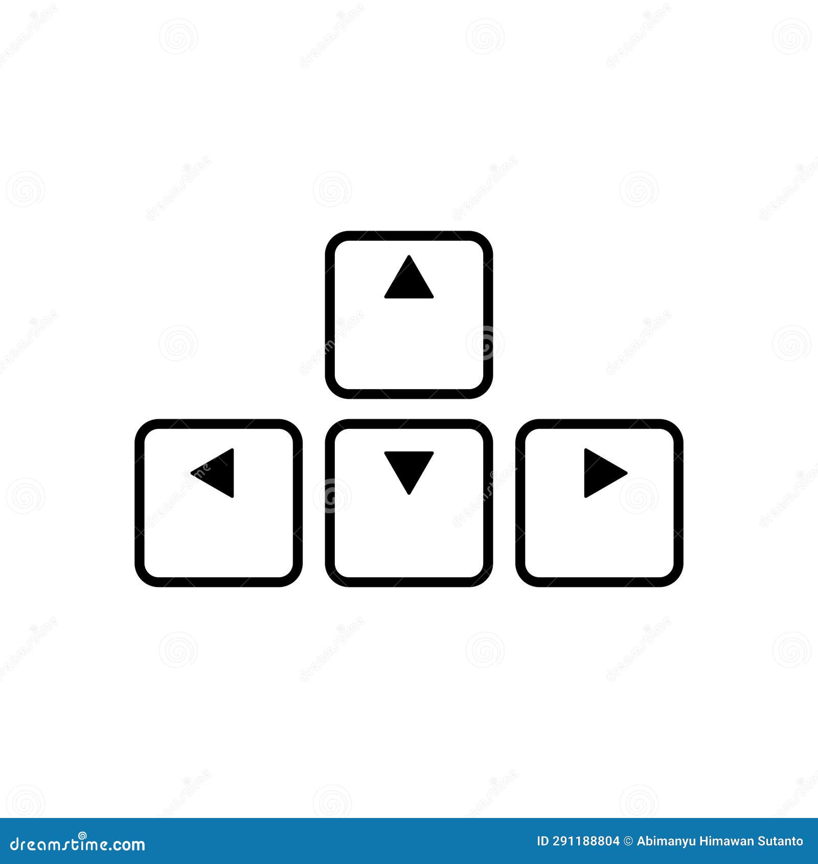 Keyboard Button Icon Vector Stock Illustration - Illustration of ...