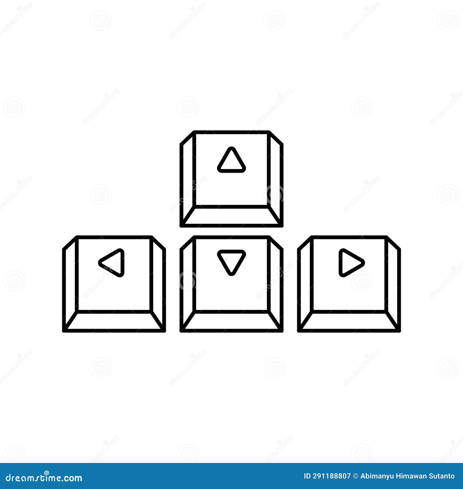 Keyboard Button Icon Vector Stock Vector - Illustration of isolated ...
